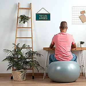Class in Session Door Sign Yoga Class in Progress Wood Signs Yoga Teacher Gifts Yoga Room Decor 6X12 inches