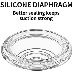 Mompmuir Duckbill Valves & Silicone Diaphragm Compatible with Momcozy / TSRETE / HAUTURE / PADRAM /LoveOfLive /OMFMF / S9 Pro/S10/S12 Parts Replace, Wearable Breast Pump Accessories (8 Piece Set)