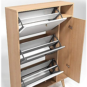 N/A Fashion Shoe Simple Hall -Thin Tipping Door Doorway Multifunctional Cabinet