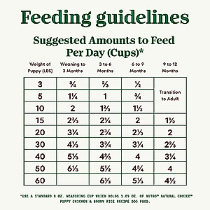 NUTRO NATURAL CHOICE Puppy Dry Dog Food, Chicken & Brown Rice Recipe Dog Kibble, 5 lb. Bag