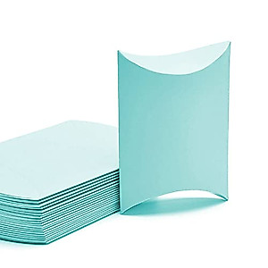 AKOAK 100 Pcs Wedding Creative Pillow Box, Candy Gift Box, Suitable for Wedding Birthday and Christmas (Green)