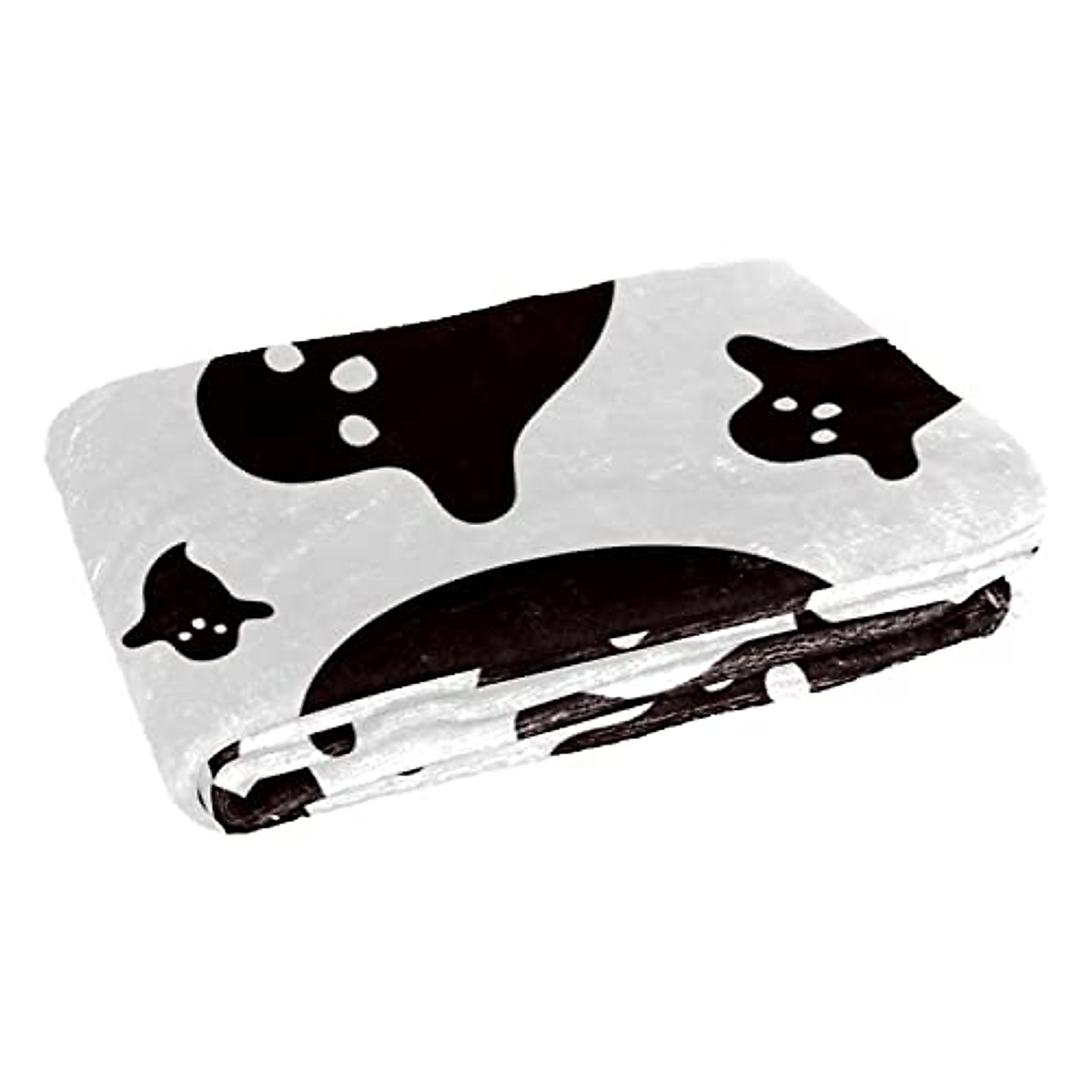 Halloween Skull Ghost Prints Soft Warm Cozy Blanket Throw for Bed Couch Sofa Picnic Camping Beach, 150×100cm