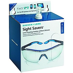Bausch & Lomb 8565GM Sight Savers Non-Silicone Lens Cleaning Station Tissue, 16 oz. Pump Bottle (Pack of 1520)