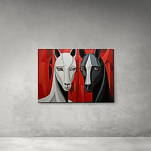 Majestic Black Stallion Galloping In The Clouds, Black Horse On Salt Flats, Canvas Print, Black Horse Print, Black Horse Wall Art