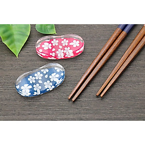 Ishida Chopsticks, Made in Japan, Black/Pink, Product Size: Chopsticks: 9.1 inches (23 cm), 8.3 inches (21 cm), Chopsticks Rest: 1.8 x 1.0 x 0.2 inches (4.5 x 2.5 x 0.7 cm)