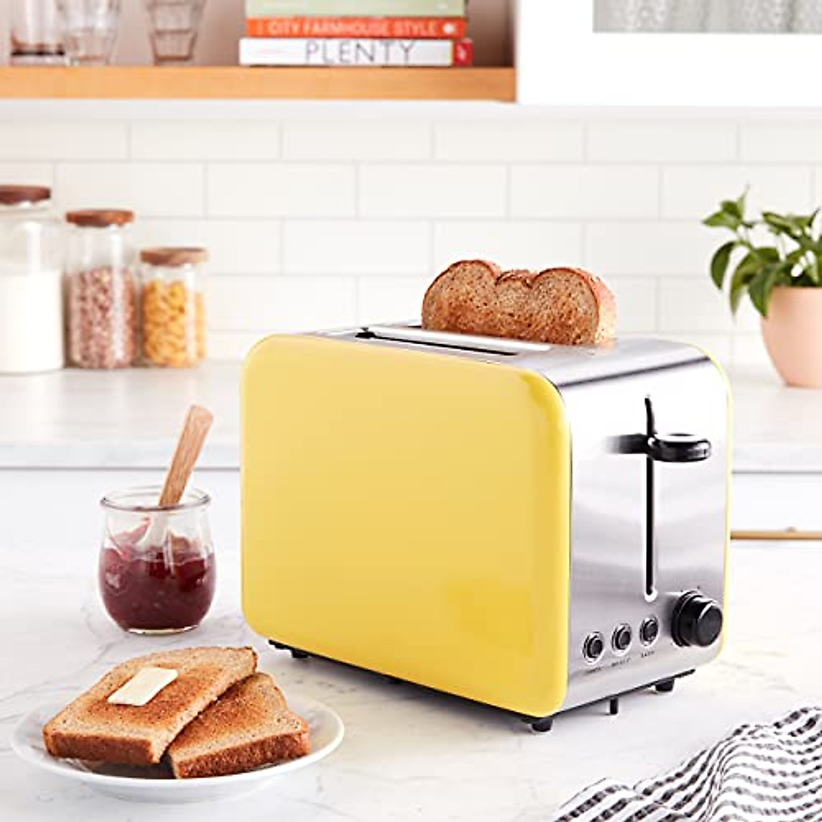 Kate Spade New York 888394 Yellow Toaster, 3.65 LB