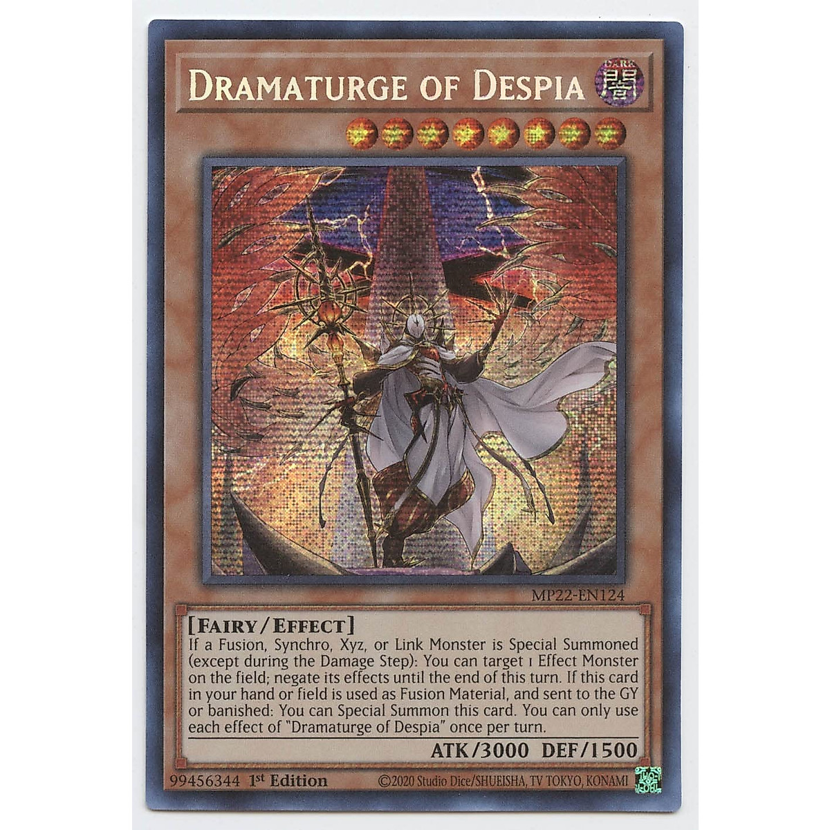 YU-GI-OH! Dramaturge of Despia - MP22-EN124 - Prismatic Secret Rare - 1st Edition