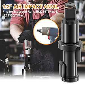 johntruck 1/2” Air Impact Anvil Fit for Ingersoll Rand IR2235TiMax & IR2235QTiMax