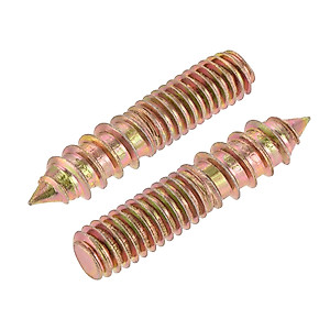 uxcell 5/16-18 x 1-1/2" Hanger Bolts Double Head Dowel Screw for Wood Furniture 10pcs