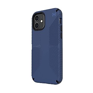 Speck iPhone 12 Case - Drop Protection Fits iPhone 12 Pro & iPhone 12 Phones - Scratch Resistant, Slim Design with Added Grip & Soft Touch Coating - Coastal Blue, Black, Storm Blue Presido2