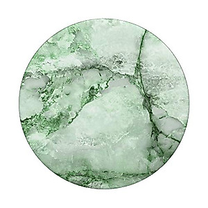 Brave New Green Marble-Look - Simple Elegant Calm Modern PopSockets PopGrip: Swappable Grip for Phones & Tablets