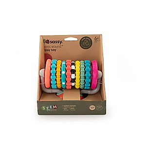 Sassy Eco Rings Around Tray Toy | Made Green with Plant-Based Plastic | 6+ Months