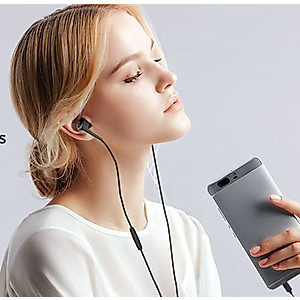 USB C Headphones Replacement for Samsung Z Flip4 Fold4, HiFi Stereo Type C Earbuds Wired Earphones Mic Volume Control for Samsung Galaxy Z Flip 4 3 Z Fold 4 3, Galaxy S21 FE, S21 Ultra Note 20