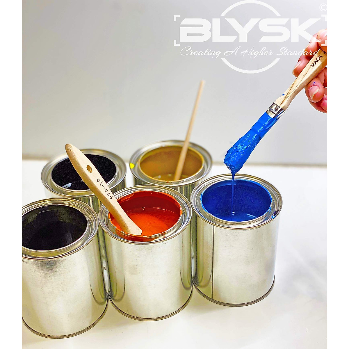 Blysk Empty Metal Quart Cans with lids (6)