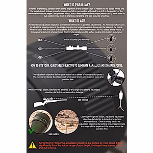 Monstrum G3 6-24x50 First Focal Plane FFP Rifle Scope with Illuminated MOA Reticle and Adjustable Objective (Black)