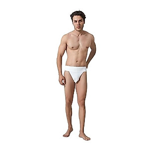 Players Big Man's 3" Wide Band Classic Athletic Supporter Jockstrap - 4X White