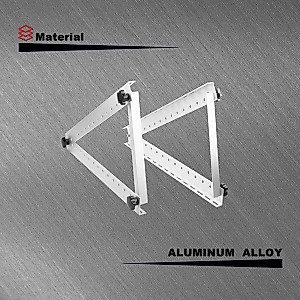 LBG Products 28" Solar Panel Mounting Rack Bracket with Foldable Tilt Legs,Roof, RV,Motorhome and Any Flat Surface Off Grid (28 inch Length)