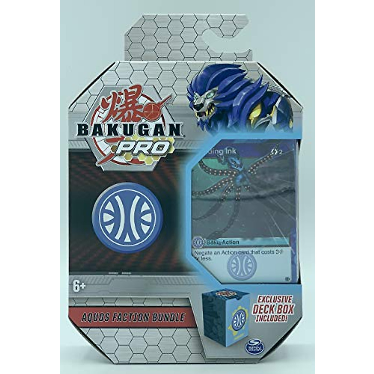Bakugan Pro, Aquos Faction Bundle, 4 Booster Packs with 10 Bonus Cards, Ages 6+ and up.