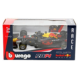 Bburago 1/43 F1 RB14 2018 33# Max Verstappen Diecast Model Car 38035