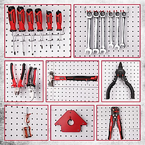 Ultimate 121-Piece Pegboard Hooks Set, Pegboard Accessories with Metal Hooks, Durable Peg Board Organizer Accessories, Pegboard Bins, Peg Board Tool Utility Hooks, Peg Board Hooks