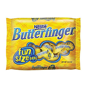 Butterfingers Fun Size Candy Bars, 10.2 oz Pack of 1