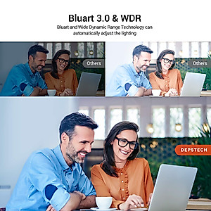 4K Webcam, DEPSTECH DW49 HD 8MP Sony Sensor Autofocus Webcam with Microphone, Privacy Cover and Tripod, Plug Play USB Computer Web Camera for Pro Streaming/Online Teaching/Video Calling/Zoom/Skype