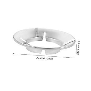 Cabilock Wok Rack Iron Gas Stove Wok Support Ring Wok Support Stand Energy Saving Cooktop Range Pan Gas Cover for Home Restraurant Hotel (Silver)
