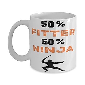 Fitter Ninja Coffee Mug,Fitter Ninja, Unique Cool Gifts For Professionals and co-workers