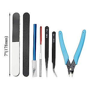 Bigstone 13 PCS Gundam Model Tools Kit Hobby Building Tools Set for Cars, Airplanes, Buildings, Gundam Robots Models Building Repairing and Fixing