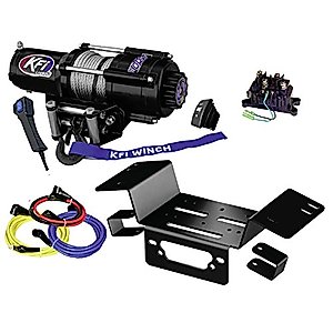 KFI Combo Kit - U45-R2 4500lbs Winch, Mount Bracket, Wiring, Switches, Remote Kit - Compatible/Replacement for 2014-on Honda Pioneer SXS 700 & SXS 700-4