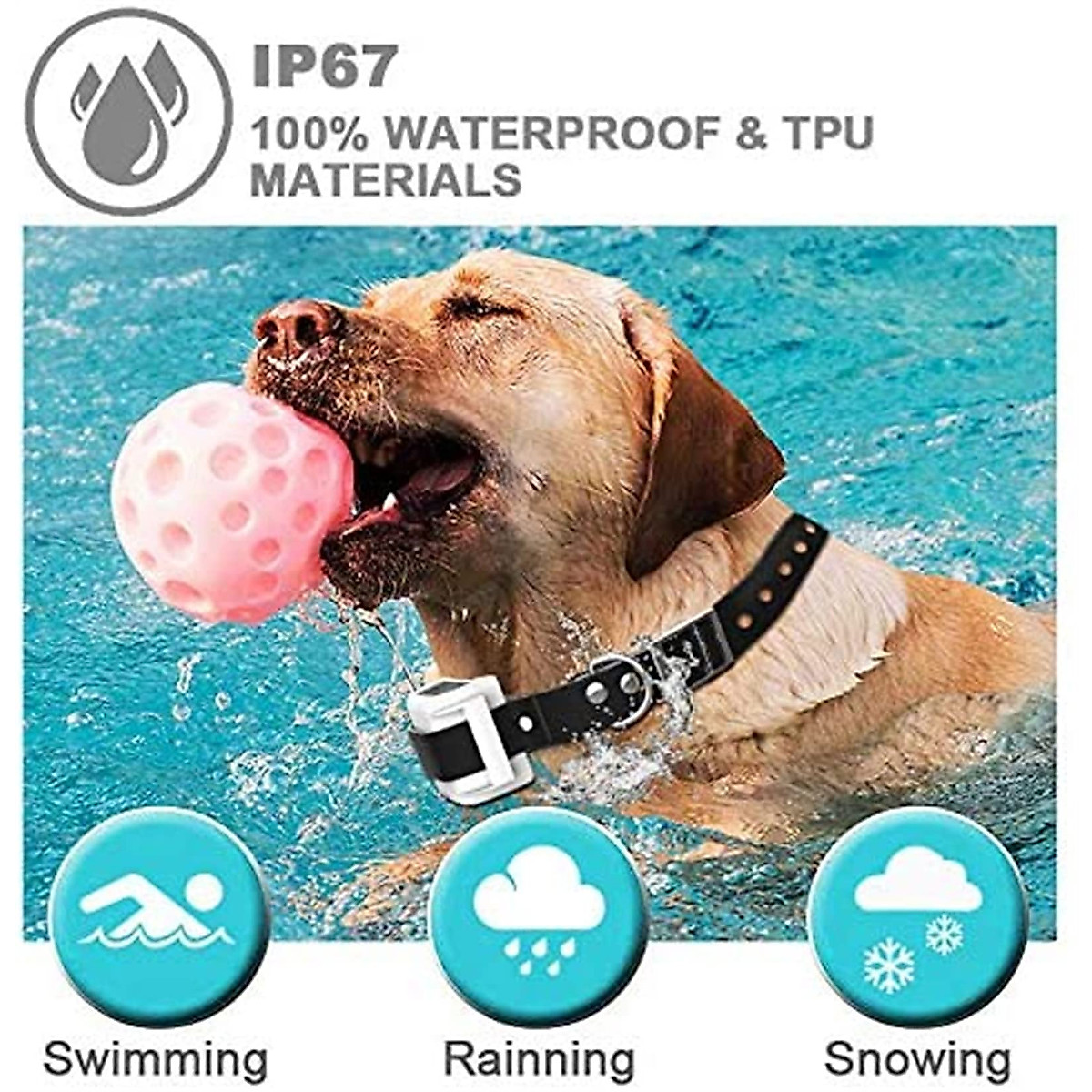 Wireless Dog Fence Electric Pet Containment System Boundary Container,with Waterproof Training Collar Receiver,Adjustable Range 80-1640 ft,Rechargeable,Harmless for Dogs,for All Dogs,for3dogs