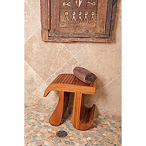 AquaTeak Patented Pi-Shaped Teak Bench