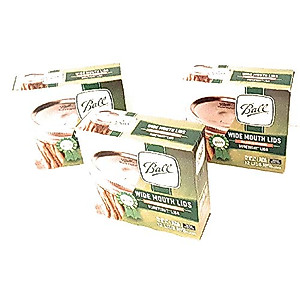 Ball Wide Mouth Lids 3 Dozen or a Total of 36 Canning Preserving Wide Lids, Lids Only No Bands or Rings With this Offer