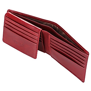 Giudi Deluxe Comfortable Bifold Men’s Wallet Made in Italy – 12 Business Credit Card Holder – ID Window - Soft Touch Genuine Cow Leather - Excellent Gift in Attractive Packaging