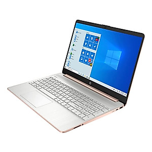 HP 15.6" FHD Laptop, AMD Ryzen 5-5500U Processor, 32GB RAM, 2TB PCIe SSD, AMD Radeon Graphics, HD Webcam, Bluetooth, Wi-fi, Windows 11, Gold, 32GB Hotface USB Card (Renewed)