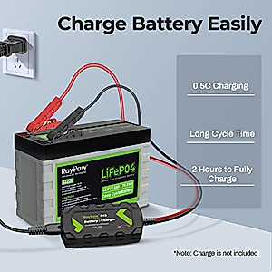 12V 6Ah LiFePO4 Lithium Battery, RoyPow 12V 6Ah LiFePO4 Battery 3500 Cycles 12V Deep Cycle LiFePO4 Battery with Low-Temperature Cut-Off, 9 Amp Discharge Rate for Power Wheel, Scooters, Fish Finders