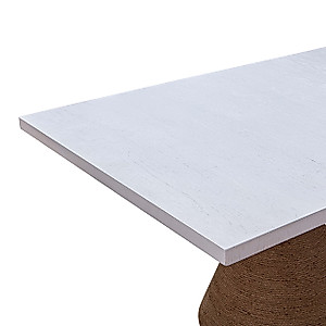 TOV Furniture Rishi Natural Rope Rectangular Table