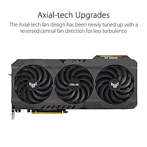 ASUS TUF Gaming NVIDIA GeForce RTX 3090 Ti OC Edition Graphics Card (PCIe 4.0, 24GB GDDR6X, HDMI 2.1, DisplayPort 1.4a, Dual ball Fan Bearings, Military-grade Certification, GPU Tweak)