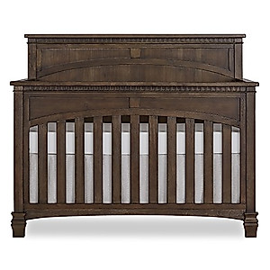 Dream On Me Evolur Santa Fe 5 in 1 Convertible Crib,greenguard Gold in Antique Brown