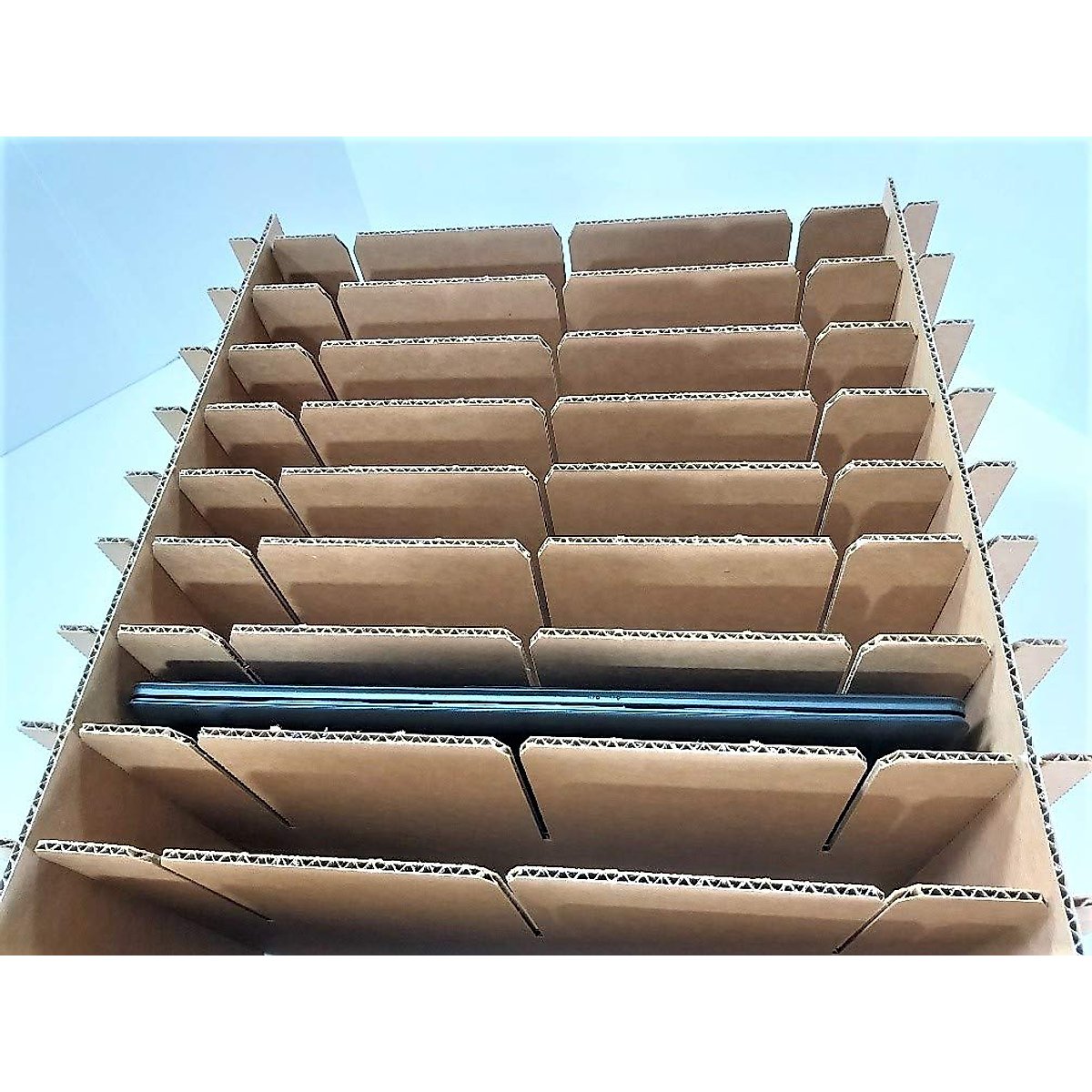 Tek Source Solutions Universal Motherboard Shipping & Storage Box Kit – Slotted Moving Boxes with Trays, Protective Corrugated Cardboard Packing Boxes, Foam Shock Protection Shell, Pack of 1
