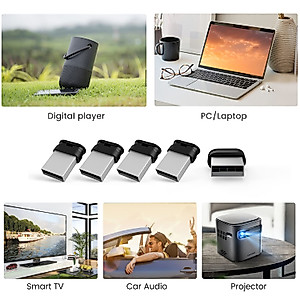 5 x 64GB Flash Drive, KEXIN USB Drive 64 GB Mini USB Thumb Drive 5 Pack Photo Memory Stick External Storage for Date Storage