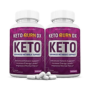 (2 Pack) Keto Burn DX Pills 800MG Includes Apple Cider Vinegar goBHB Exogenous Ketones Advanced Ketosis Support for Men Women 120 Capsules