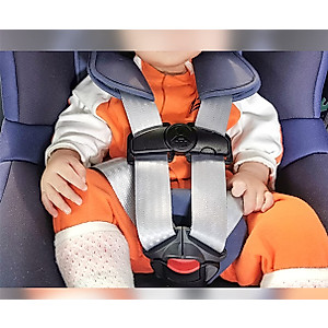 Universal Child Car Seat Chest Harness Clip Universal Safer Belt Clip Buckle Lock Stroller Chest Clip Adjustable Guard for Baby and Kids (Black)