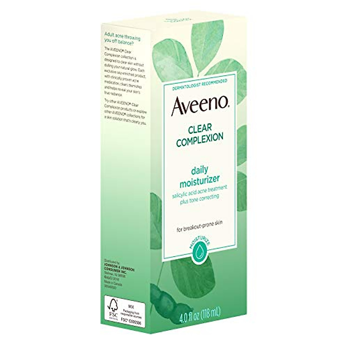 Aveeno, Facial Moisturizers Clear Complexion Daily Moisturizer Pump,4 fl oz