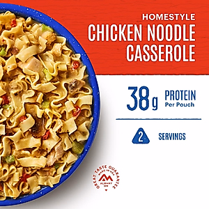 Mountain House Homestyle Chicken Noodle Casserole | Freeze Dried Backpacking & Camping Food | 6-Pack