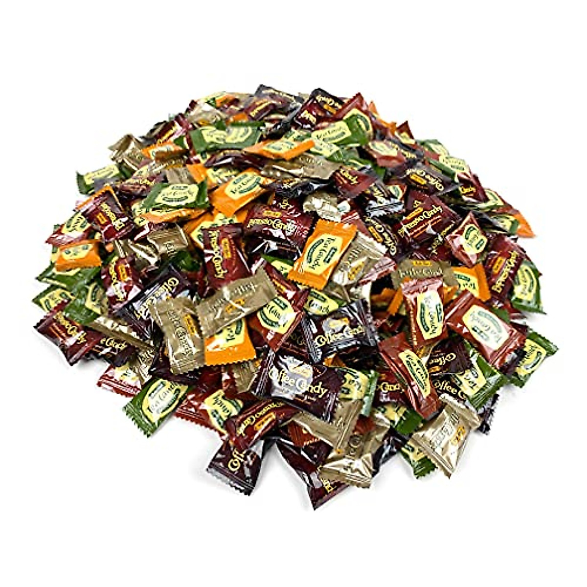 Bali's Best Coffee & Tea Candies 6-Flavor Variety: One 3 lb Assorted Bag of Coffee, Espresso, Latte, Green Tea Latte, Citrus Green Tea, and Classic Iced Tea in a BlackTie Box