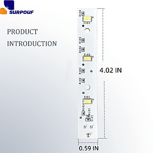 SURPOUF WR55X26671 Light Board LED Fits for GE Refrigerators Replace 4468532 AP6035586 PS11767930 EAP11767930
