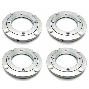 Four (4) 4.5" Inch (120mm) Aluminum Lazy Susan Bearings - Turntable Bearing