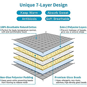 Kids Weighted Blanket by Bell + Howell, 7lb Ultra Soft and Breathable Kids Blanket with Glass Beads, Great for Calming and Sleeping 48x36 inches - Race Car