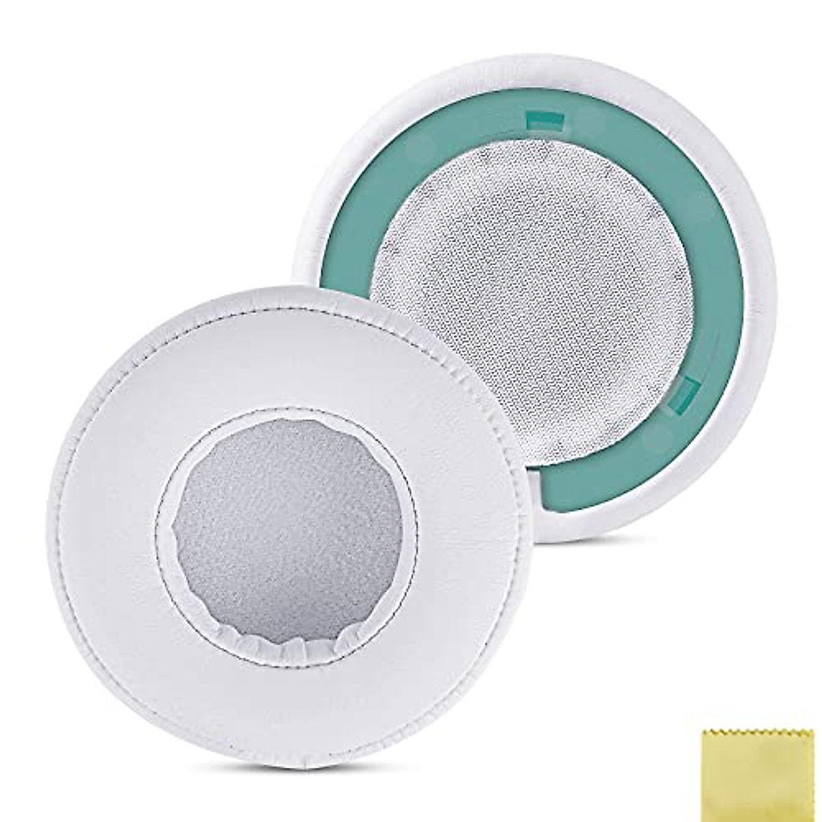 Geekria QuickFit Replacement Ear Pads for Monster Beats Pro Detox Headphones Ear Cushions, Headset Earpads, Ear Cups Repair Parts (White)